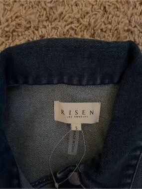 Risen Jeans | Jackets & Coats | Risen Womens Dark Indigo Distressed ...